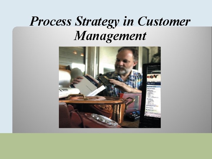 Process Strategy in Customer Management 3 1 Process