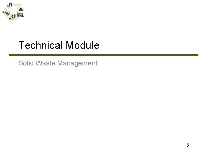 Environmental Toolbox Technical Module Solid Waste Management 2