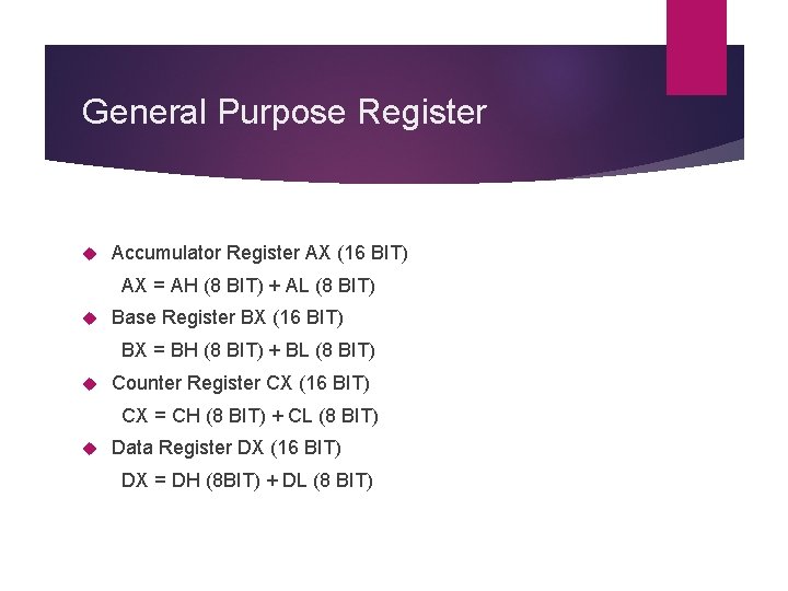Struktur Register dan Metode Pengalamatan Memori PENGERTIAN REGISTER