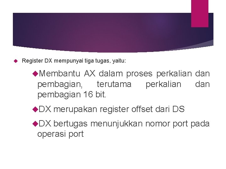 Struktur Register dan Metode Pengalamatan Memori PENGERTIAN REGISTER