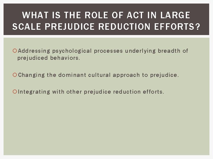 TARGETING PREJUDICESTIGMA AT A PUBLIC HEALTH LEVEL Michael
