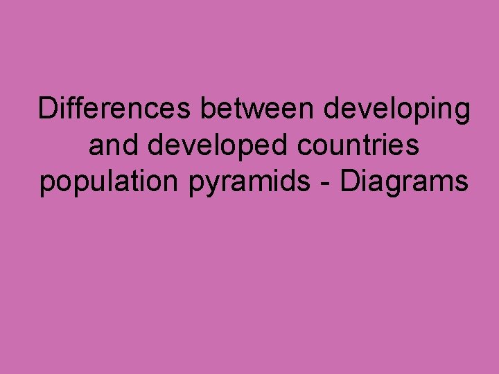 Starter Question Explain possible reasons behind the rapid