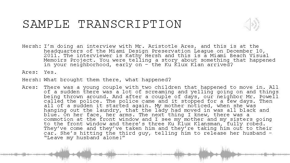 Transcription Tools and Software Rebecca Bakker Digital Collections