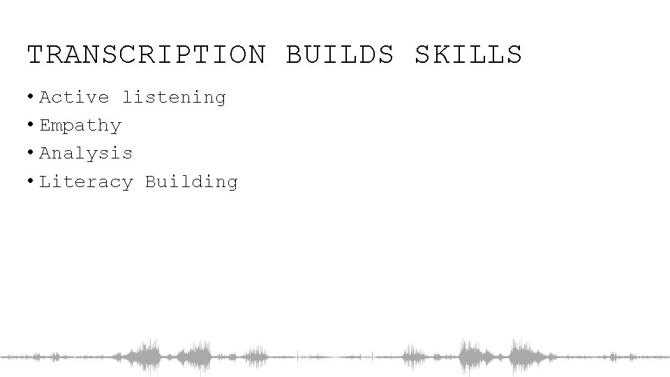 Transcription Tools and Software Rebecca Bakker Digital Collections