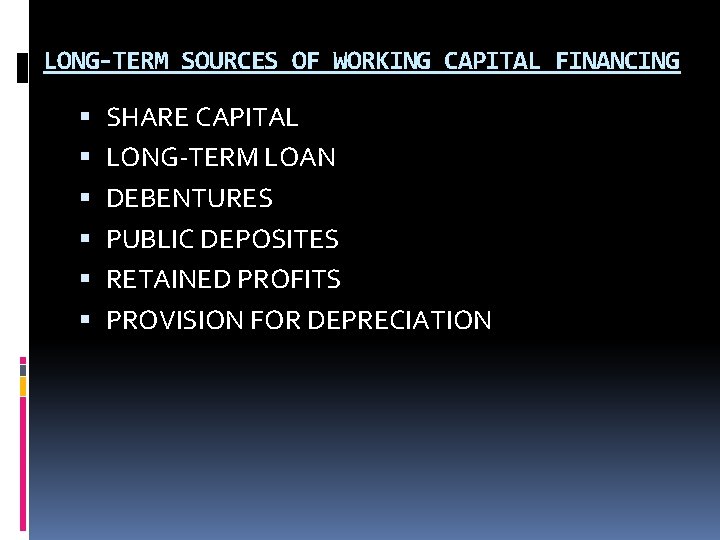Corporate finance WORKING CPITAAL MANAGEMENT PREPARED BY ASSIST