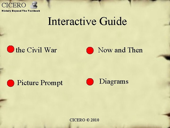 CICERO History Beyond The Textbook The Civil War