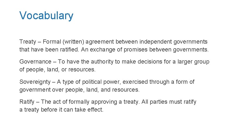 Treaty Essential Questions Why are treaties important How