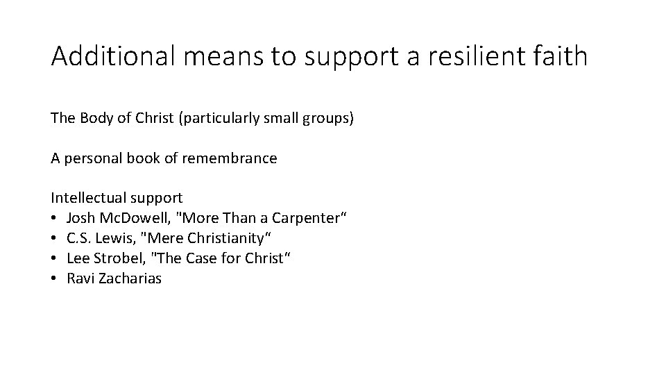 Developing a Resilient Faith Blessed are those who