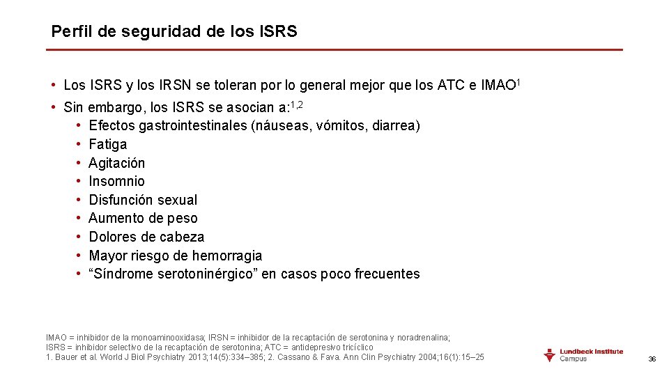 Principios de tratamiento Trastorno depresivo mayor 1 Objetivos