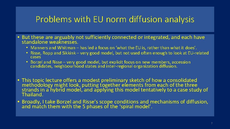 The EUs yellow card diplomacy in Thailand Professor