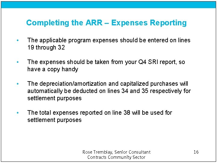 2017 2018 ARR Process Submission Tips and Guidelines