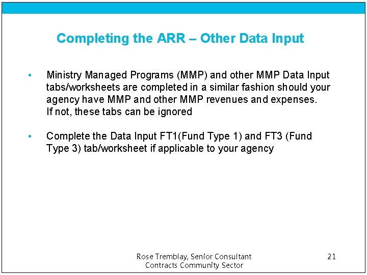 2017 2018 ARR Process Submission Tips and Guidelines