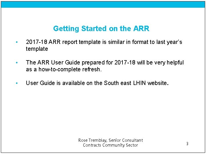 2017 2018 ARR Process Submission Tips and Guidelines