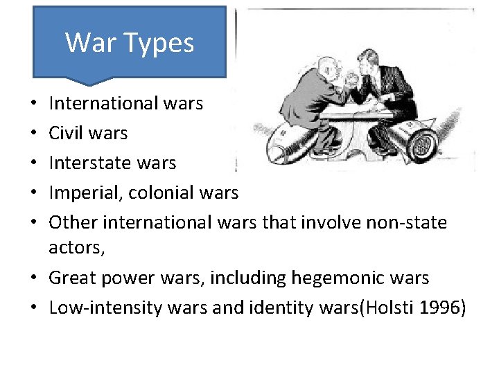 War and Peace in World Politics Why is