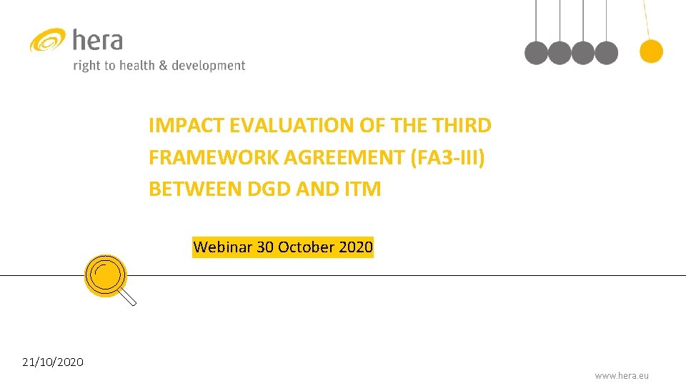 IMPACT EVALUATION OF THE THIRD FRAMEWORK AGREEMENT FA