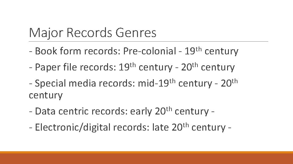 Genre Theory and Evolution of Records and Recordkeeping
