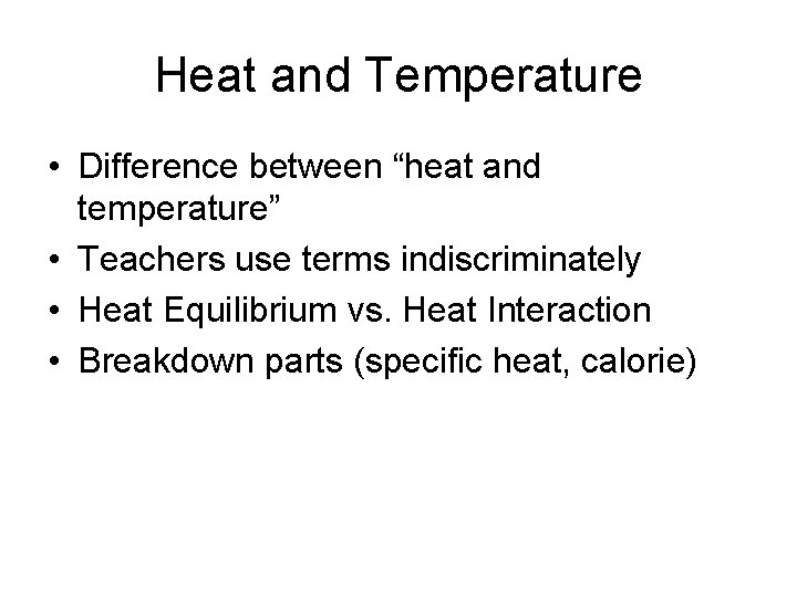 Momentum and Energy Brian Hitchins Sources of Difficulty