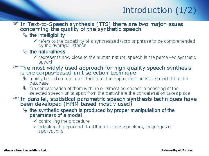 Vergina A Modern Greek Speech Database for Speech