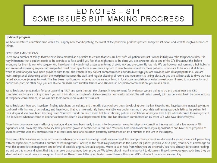TRAINEES EXPERIENCING DIFFICULTIES KAREN BRADLEY ELENA PAMPHILON PLAN