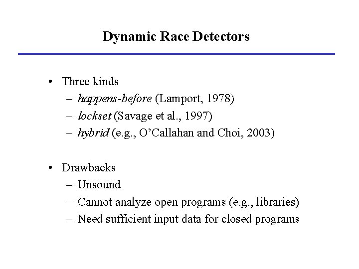 Effective Static Race Detection for Java Mayur Naik
