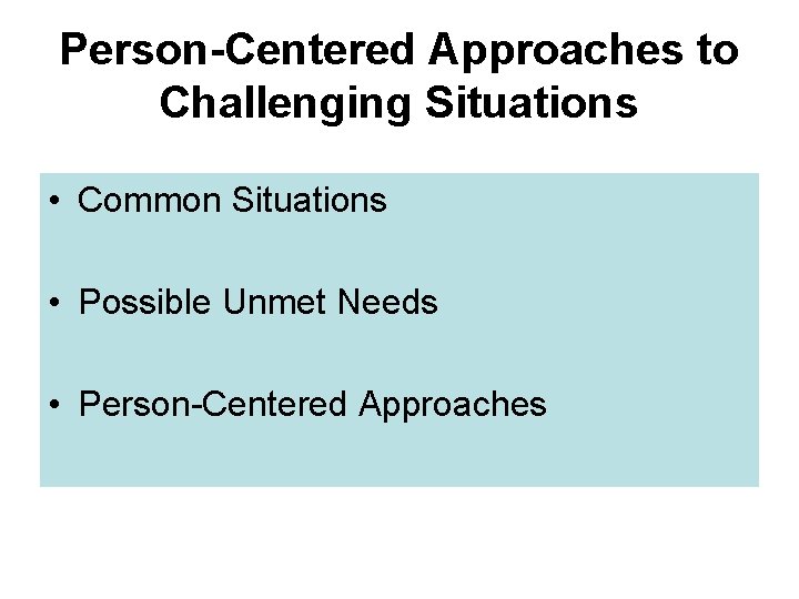 Responding to Challenging Situations Developed by the University