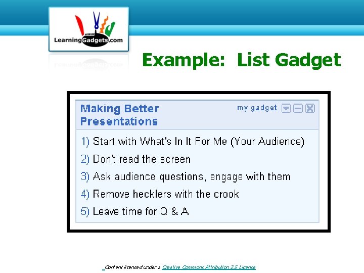 Content licensed under a Creative Commons Attribution 2