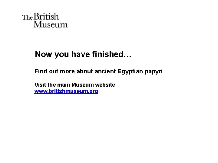 Reading a papyrus Minilesson for schools Papyrus is