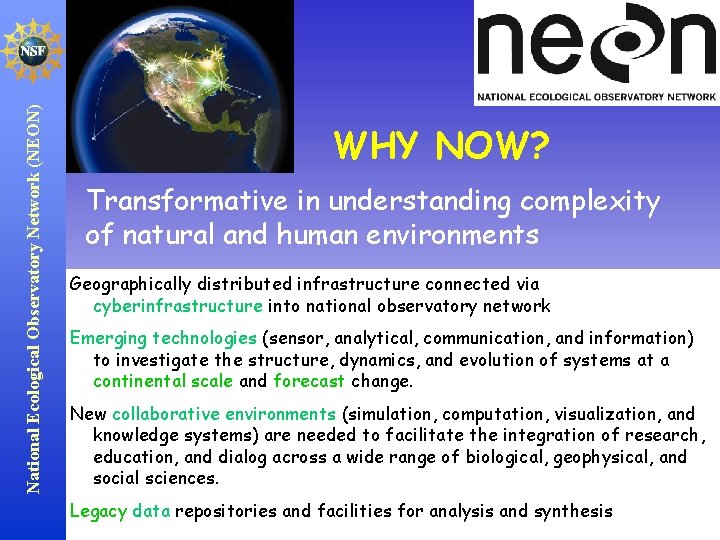 NEON National Ecological Observatory Network Dr Elizabeth Blood