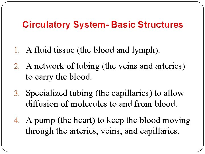 Biology 1 BIO 103 Hb R Human Circulatory