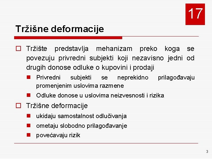 17 Trine deformacije Branko Radulovi Pravni fakultet Univerzitet