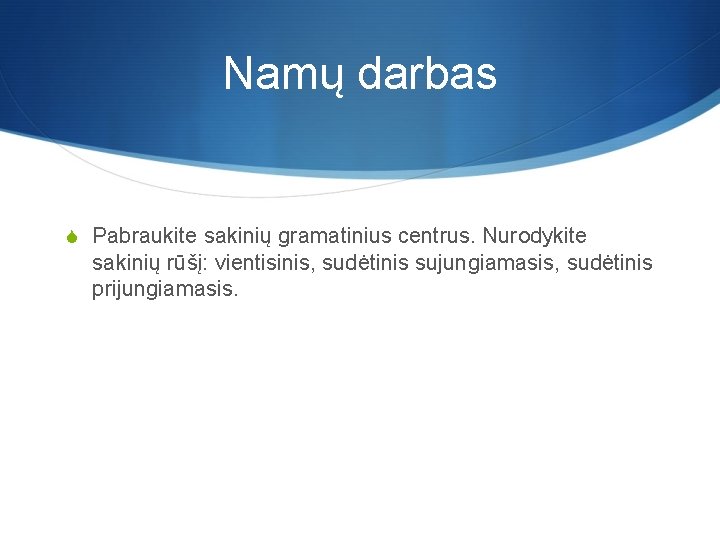 Sakini rys Kartojimo ciklo pamoka Ig klasei S