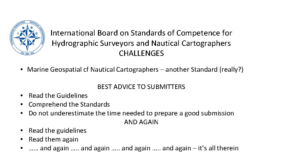 International Board on Standards of Competence for Hydrographic