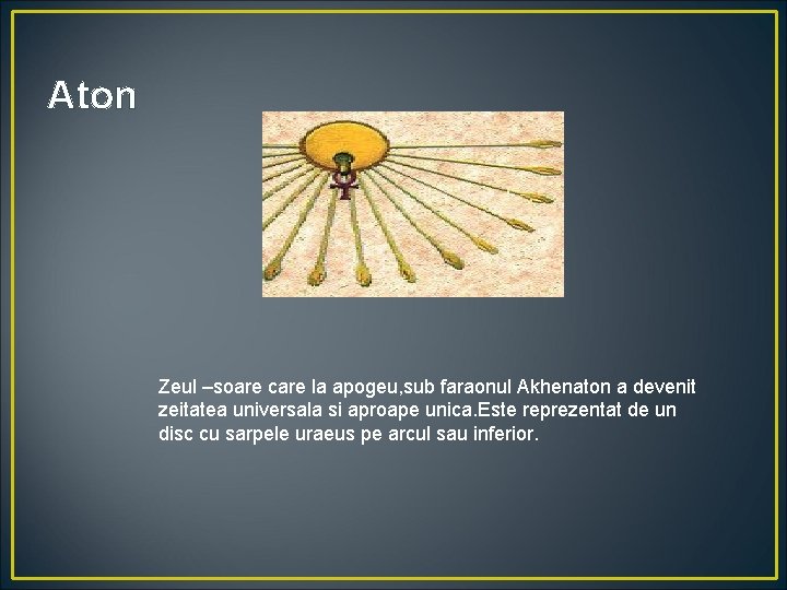 Zeii Egipteni Despre Zei In Egipt se obisnuia