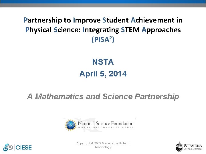 Partnership to Improve Student Achievement in Physical Science