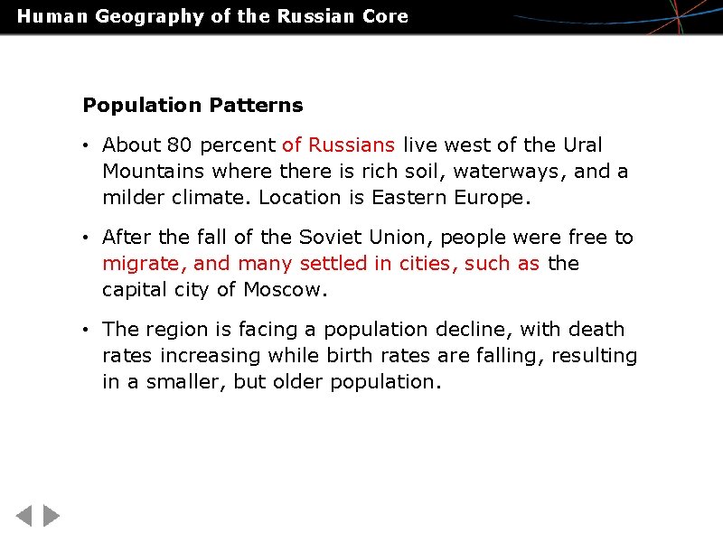 Physical Geography of the Russian Core Landforms The