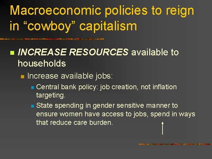 Gender WellBeing and the Global Economic Crisis Stephanie