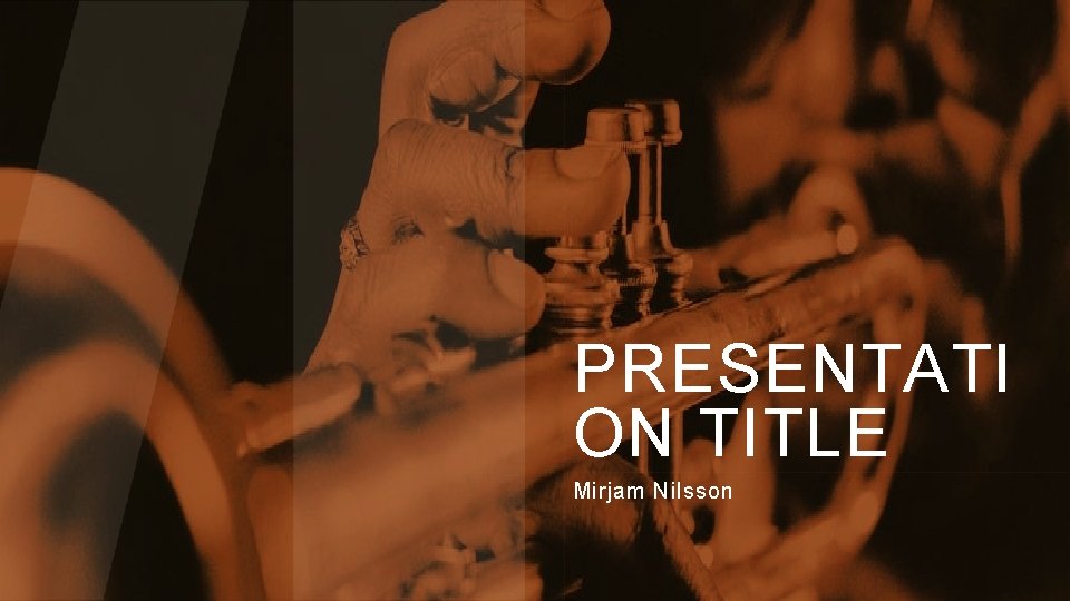 PRESENTATI ON TITLE Mirjam Nilsson AGENDA Introduction Primary