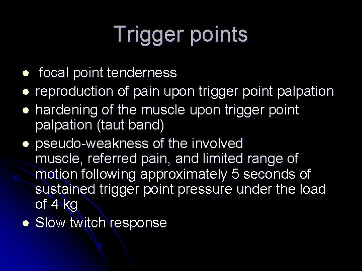 Rehabilitation of Neck Pain and Myofascial Pain Syndrome