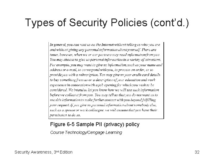 Security Awareness Chapter 6 Enterprise Security Objectives After