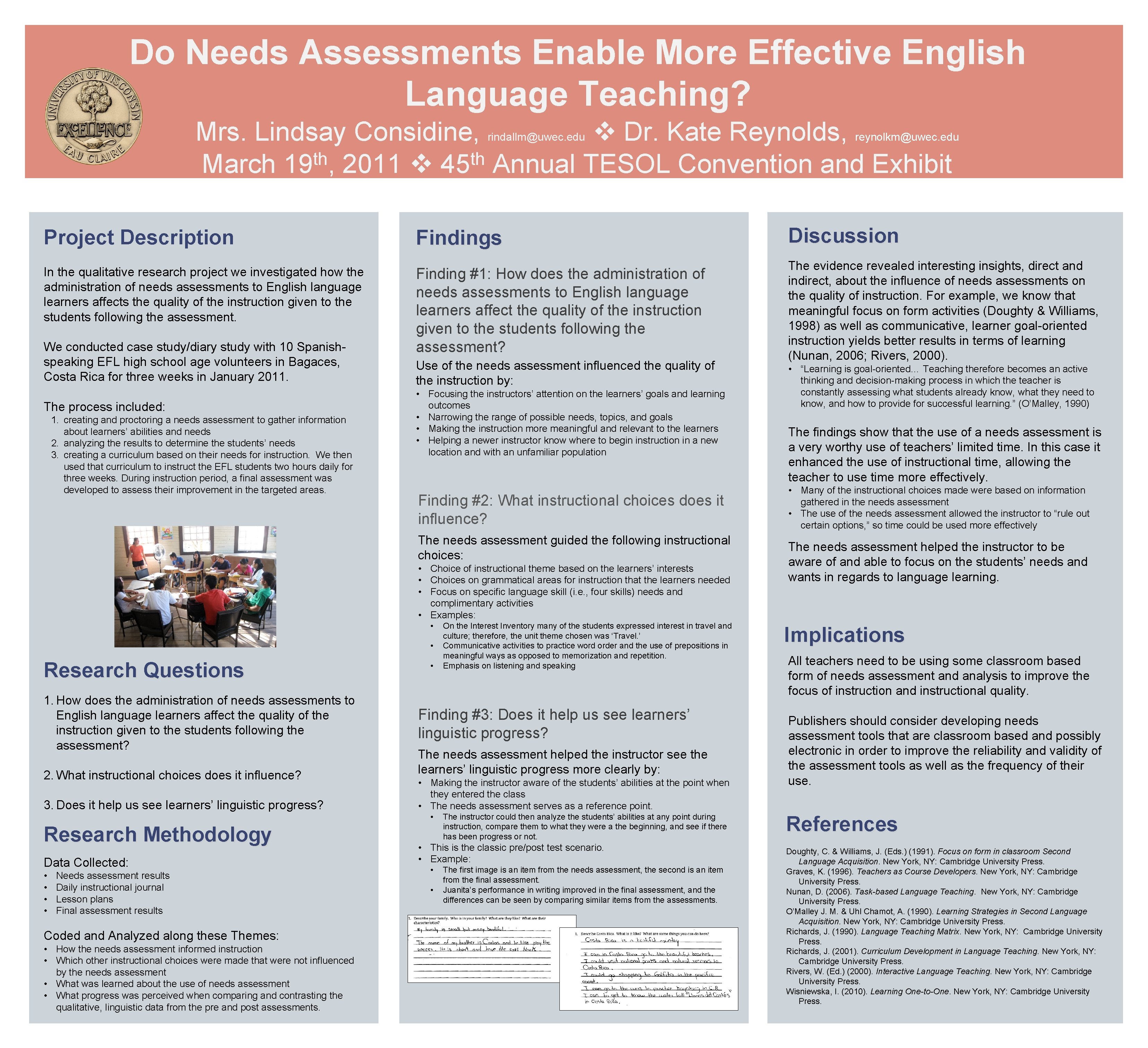 Do Needs Assessments Enable More Effective English Language