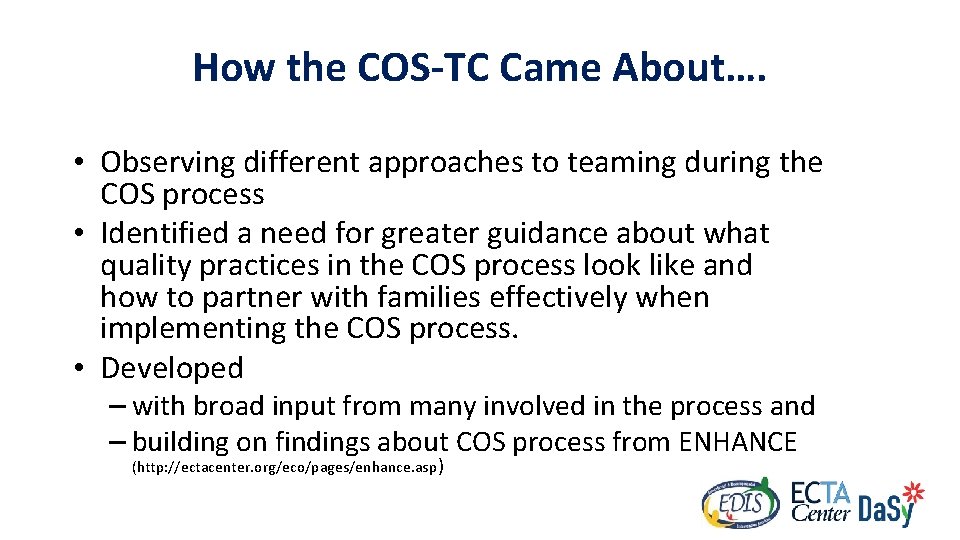 Building Quality Practices with the COSTC Toolkit Today