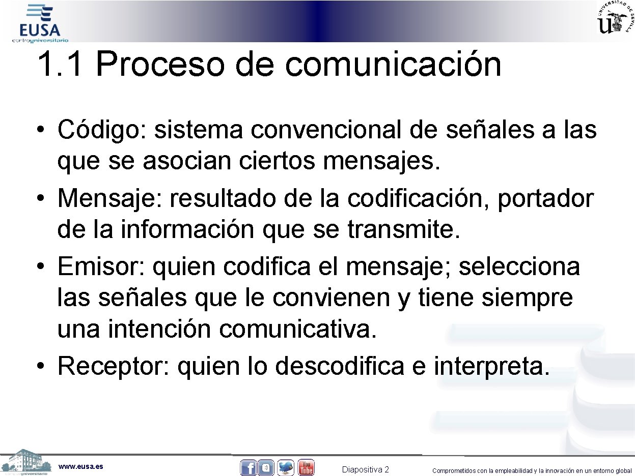 TEMA 1 LA COMUNICACIN Informacin Medios de comunicacin