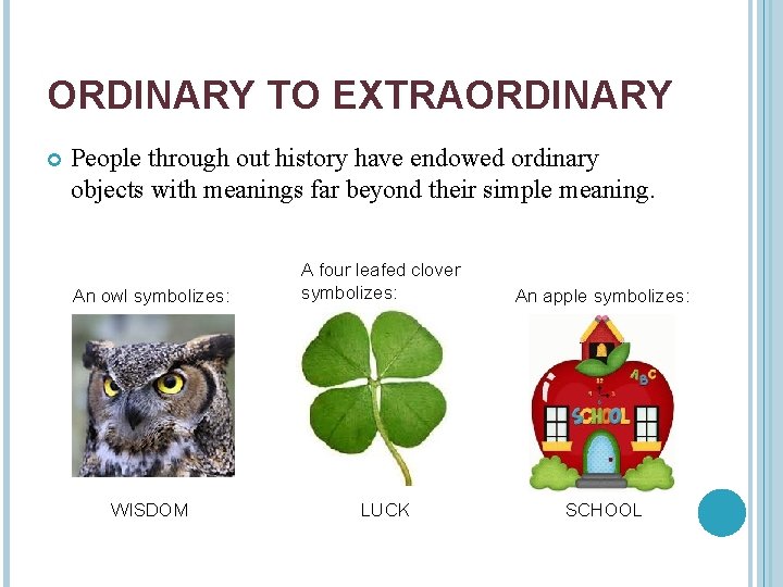 SYMBOLISM AND ALLEGORY Layers of Meaning Ms Melendez