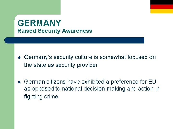 COUNTRY CASE STUDIES CEUSS Center for European Security