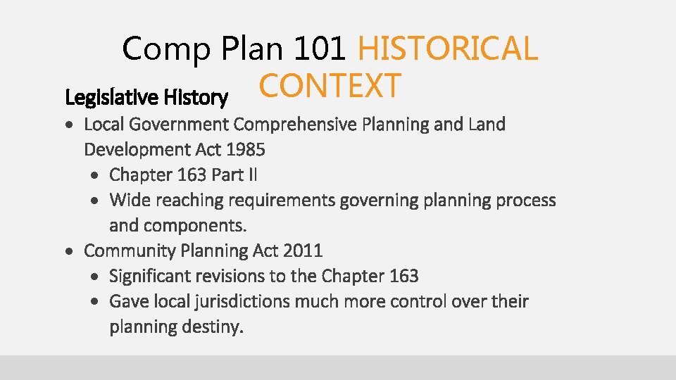 Planning and Zoning Commission Comprehensive Planning 101 City