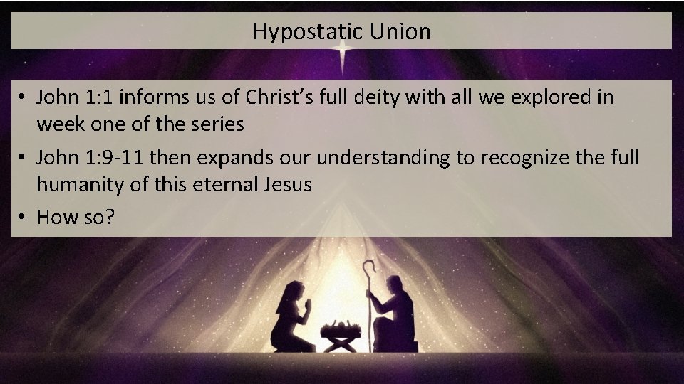 The Salvation of Christ In the beginning was