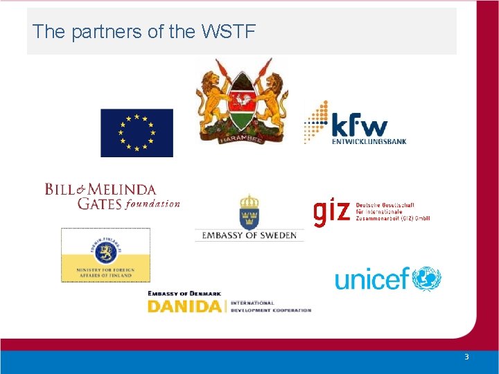 Water Services Trust Fund The Urban Projects Concept