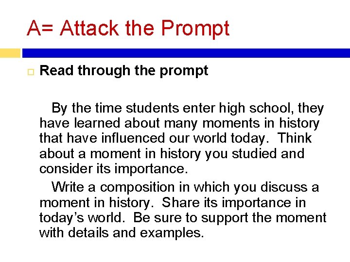 ABCS OF WRITING Ondemand writing End of level