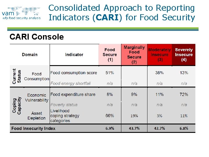 Vulnerability Analysis Mapping VAM Food Security Sector Meeting