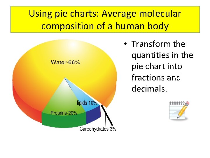 PIE CHARTS Using statistical tools in Natural Science